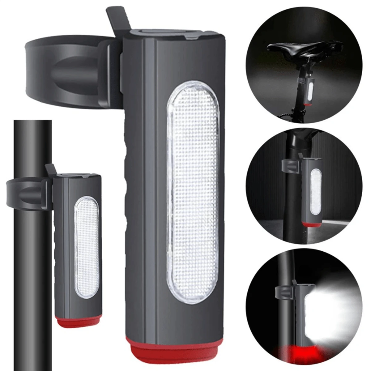 Cycle Zone LED Bicycle Rear Light - Rechargeable, Bike Safety Warning ...
