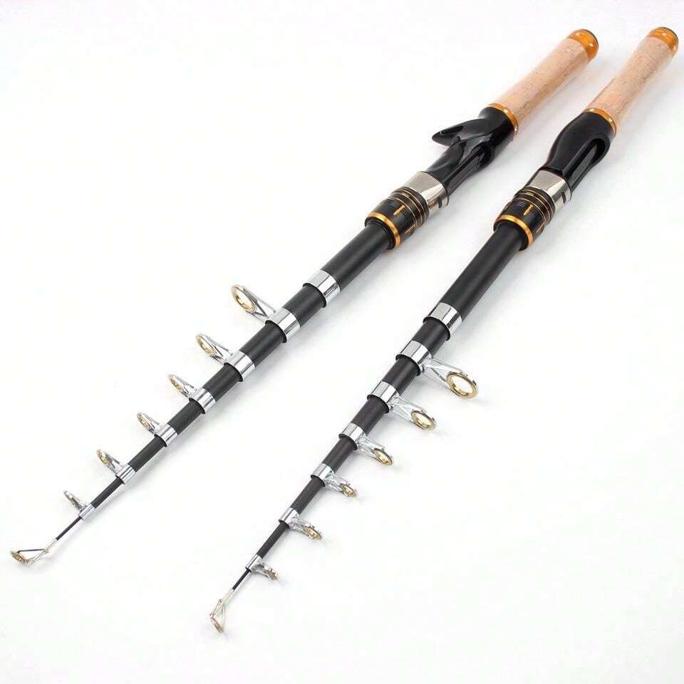 1.8m 2.1m Carbon Fish Rods Small Size Portable Telescopic Fishing Rod ...