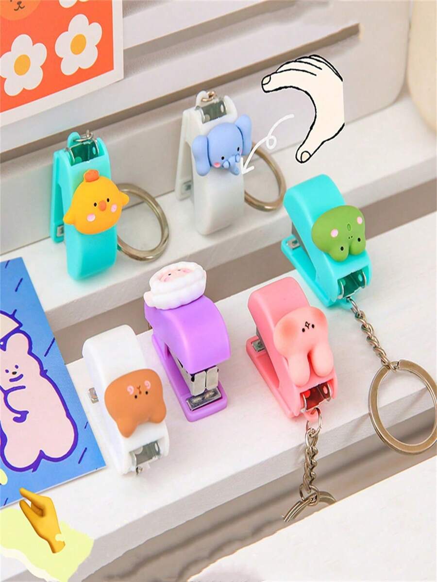 1pc Cute Cartoon Stapler - Portable, Office Binding Tool, Student ...