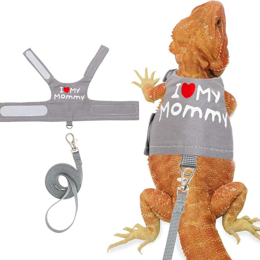 Bearded Dragon Adjustable Clothes Harness With Leash,Bearded Dragon ...