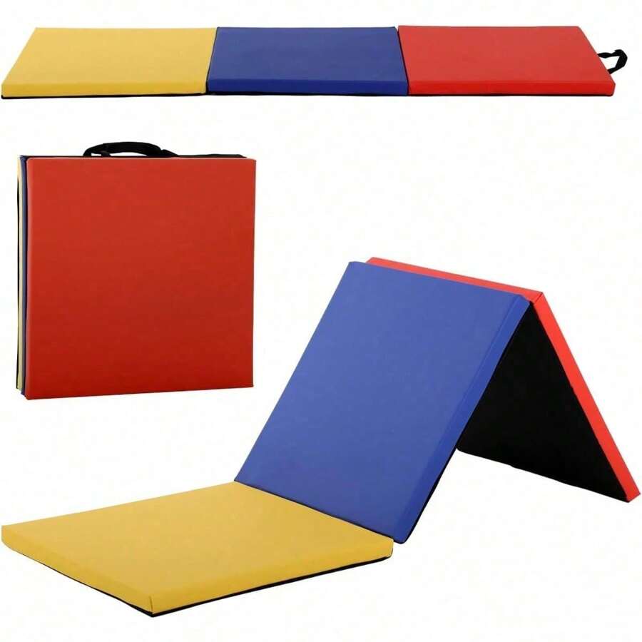 Gymnastics Mat For Adults, Folding Extra Thick Tumbling Mats For Home ...