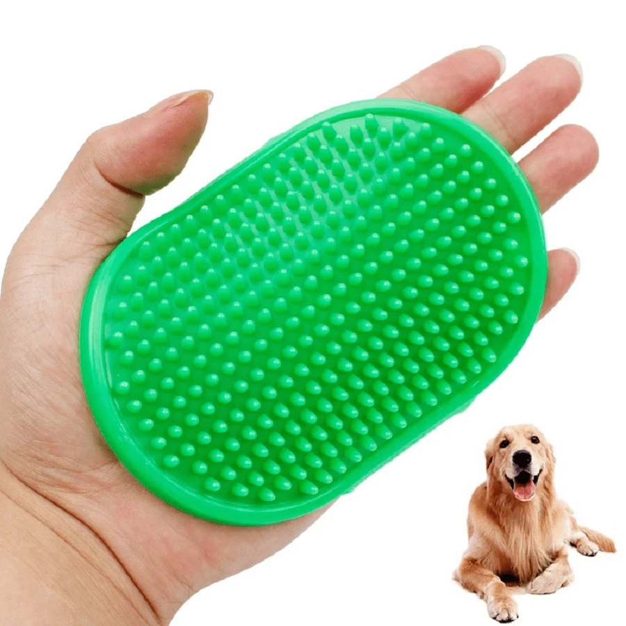 Soft Rubber Dog Brush Comb Cat Bath Brush Rubber Glove Hair Fur ...