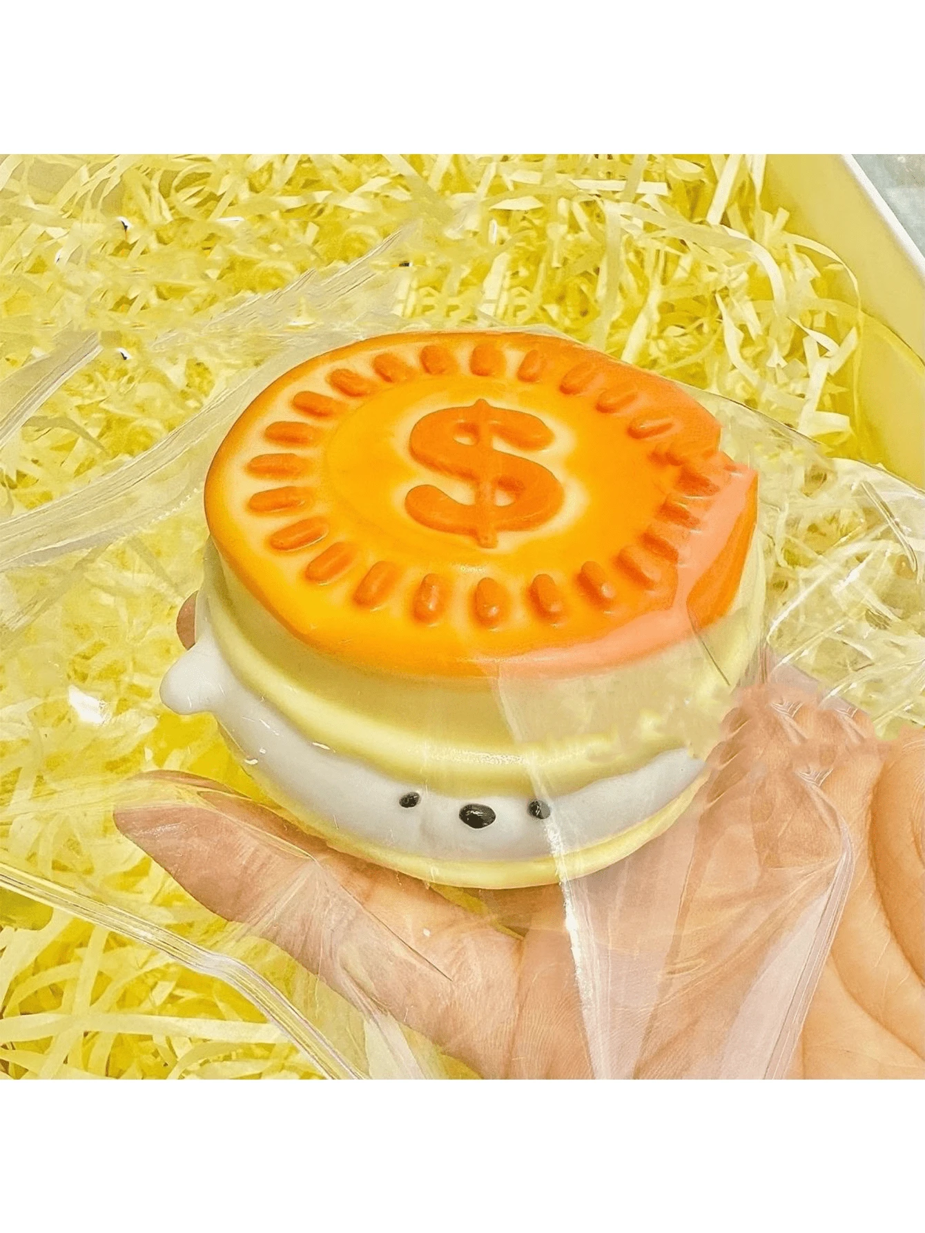 1pc Squishy Slow Rising Powder-Filled Coin Cute Puppy Stress Relief Toy ...