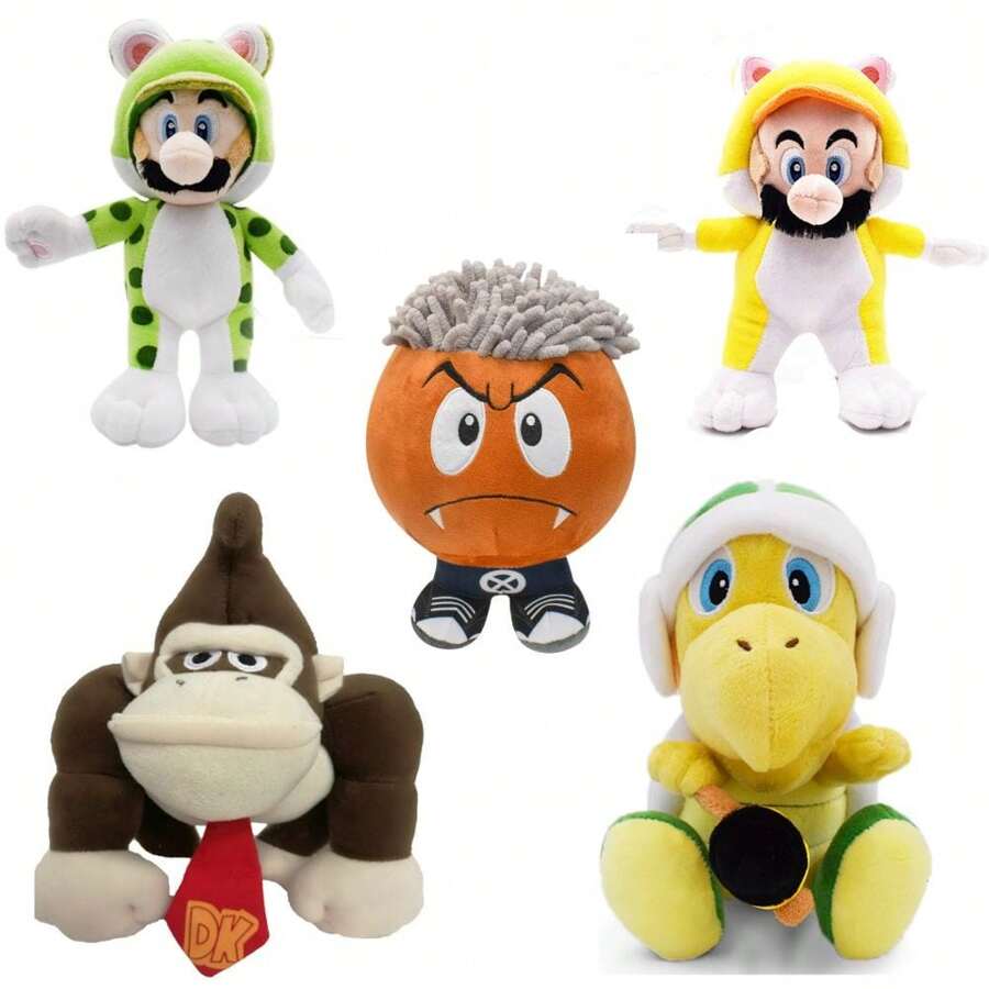 Takara Tomy 8,7" Ken Carson Goomba Brinquedo de Pelúcia 7" Koopa Troopa ...