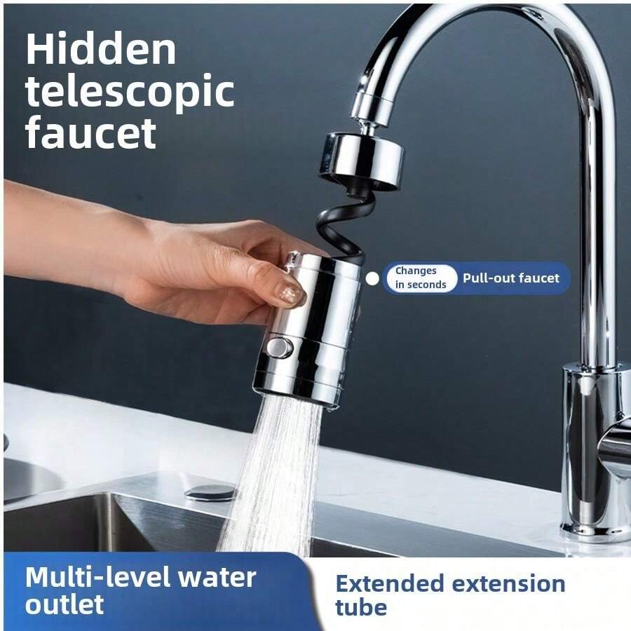 Kitchen Faucet Extension Splash Proof Aerator, Universal Sink Washing ...