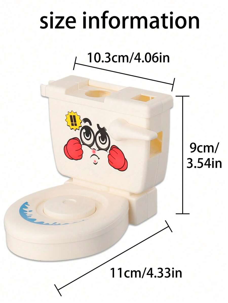 Creative Flushing Toilet Toy Kids Game Novelty Stool Squirt Toilet Joke ...
