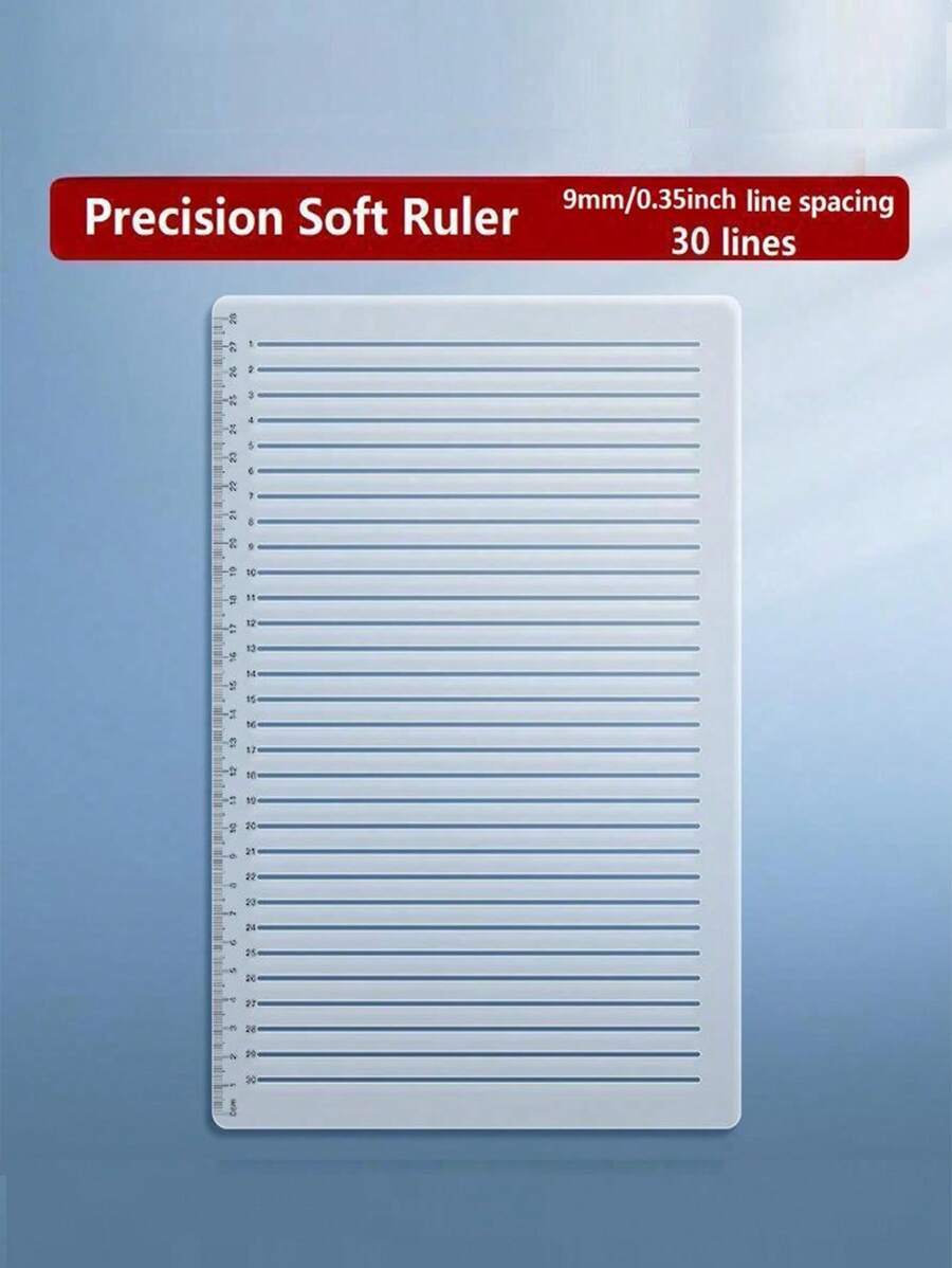 1pc A4 Line Drawing Soft Plastic Ruler, Multi-Line Spacing, Easy Lining ...