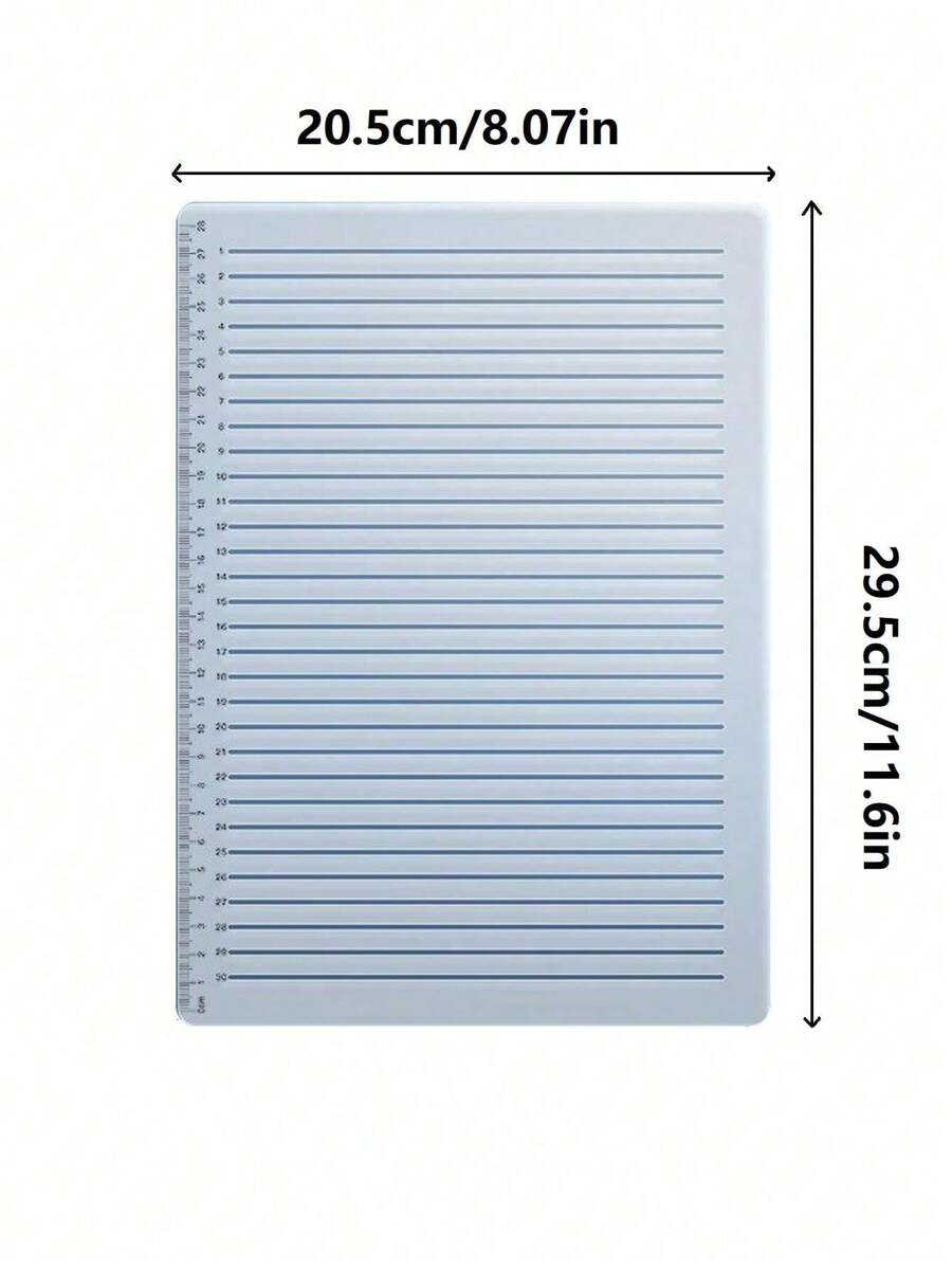 1pc A4 Line Drawing Soft Plastic Ruler, Multi-Line Spacing, Easy Lining ...
