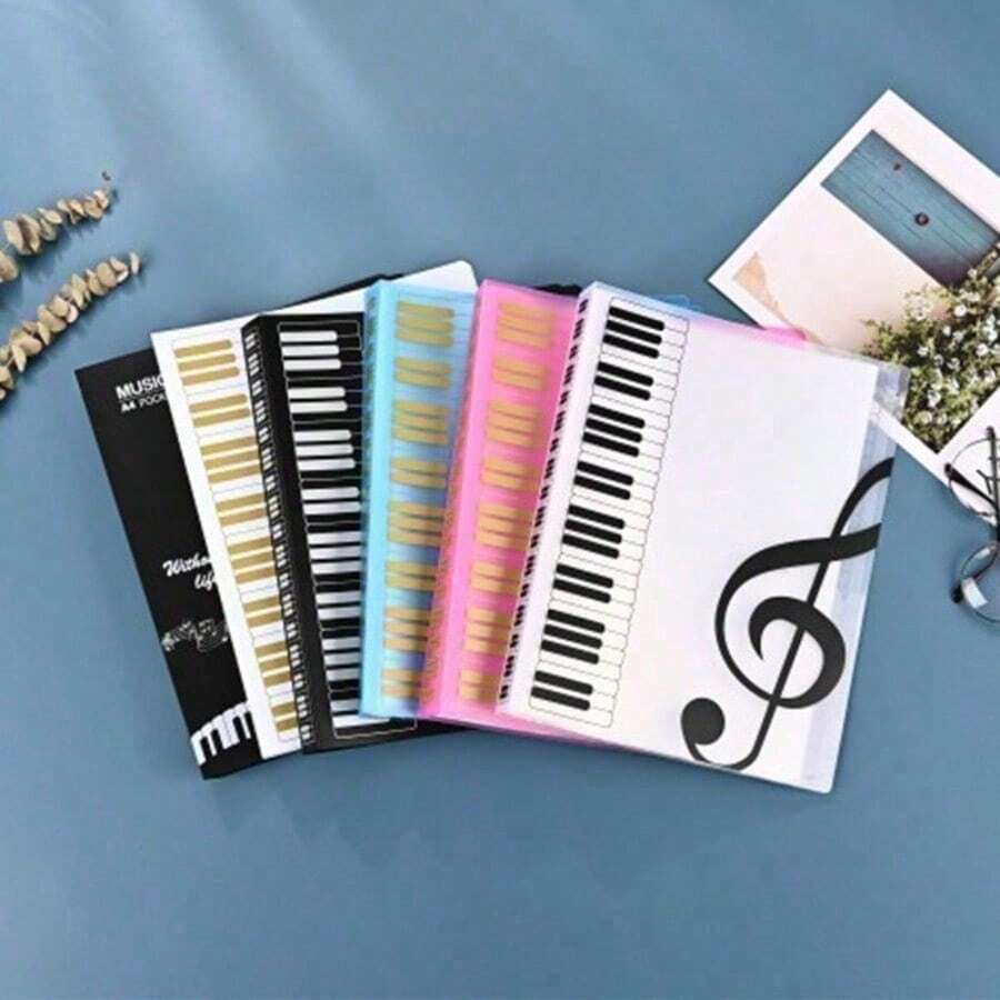 1PC Guitar Score Book Folder A4 Information Sheet Music Folder Five ...