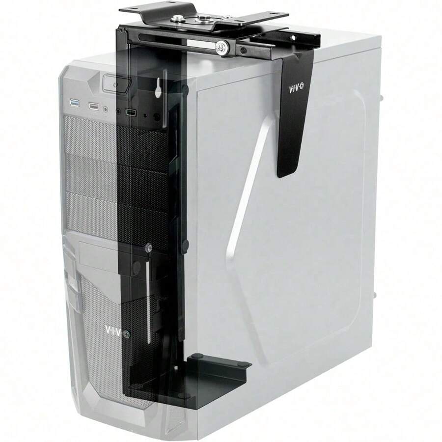 Adjustable Under Desk And Wall PC Mount, Computer Case CPU Holder With ...
