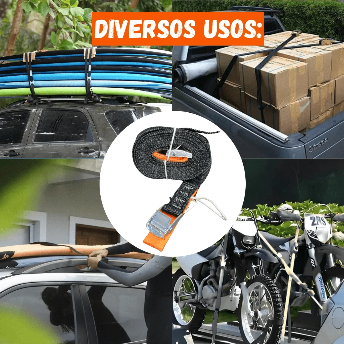 Rack Strap For Securing Cars, Vehicles And Loads 4 Meters | SHEIN USA