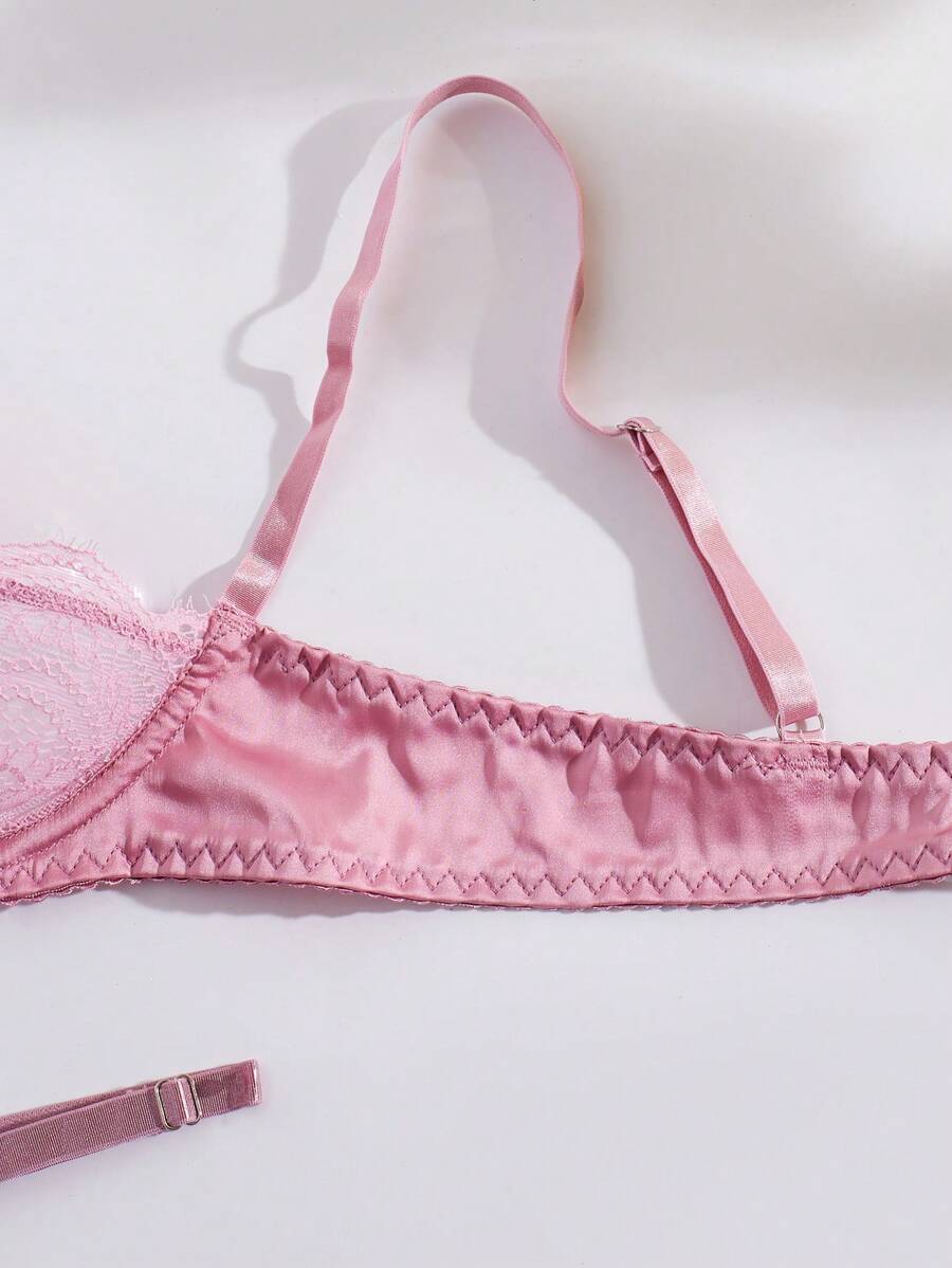 French Fashion Charming Design, Sexy Lace Trim Bra, Teenage Intimates ...