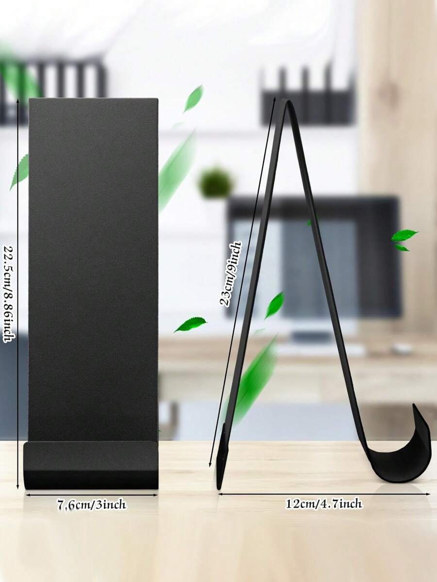 4pcs Metal Ornamental Brochure Stand, Vertical Display Rack For Booklet ...