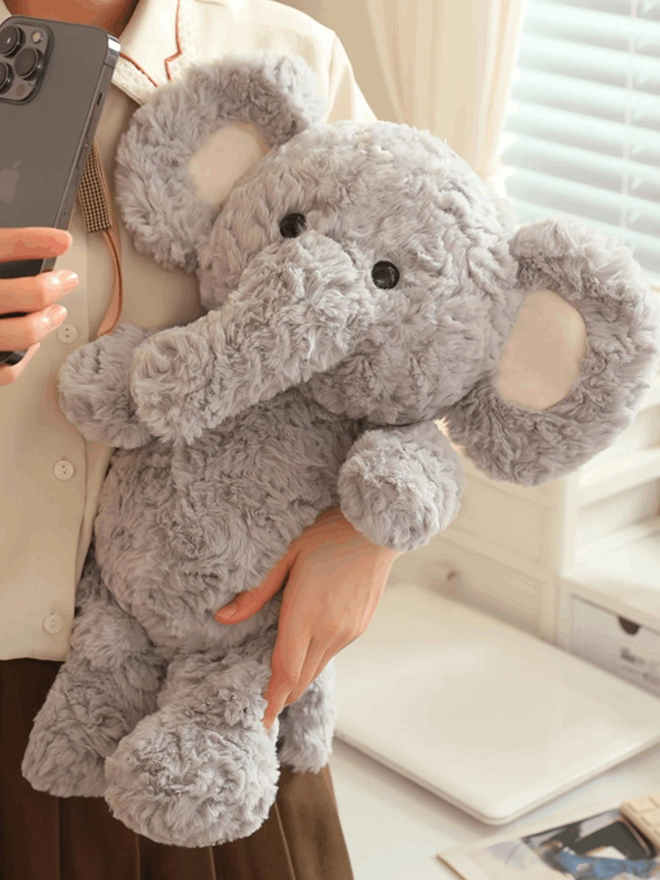 Brown Bear Gray Elephant Red Fox Plushies Stuffed Animal To Run Fast ...