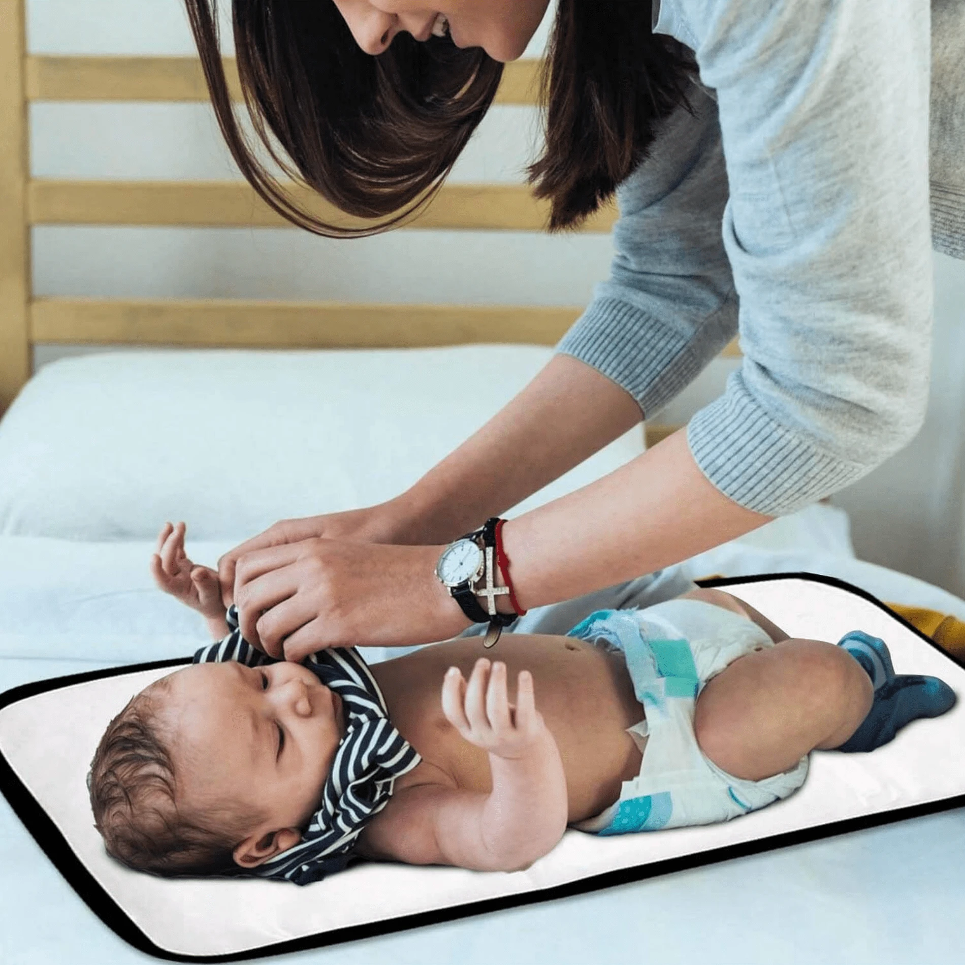 Baby Diaper Changing Pad Waterproof Nappy Changing Mat Travel Portable ...