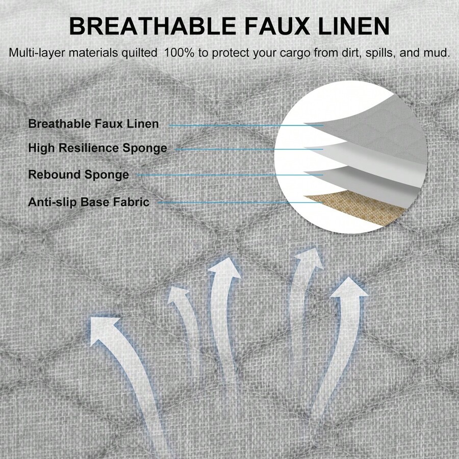 Single Linen Front Seat Cushion Car Seat Cover Warm In Winter Cool In