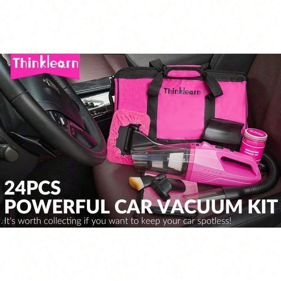 ThinkLearn Car Vacuum Detailing Kit, Interior Car Cleaning Kit With ...