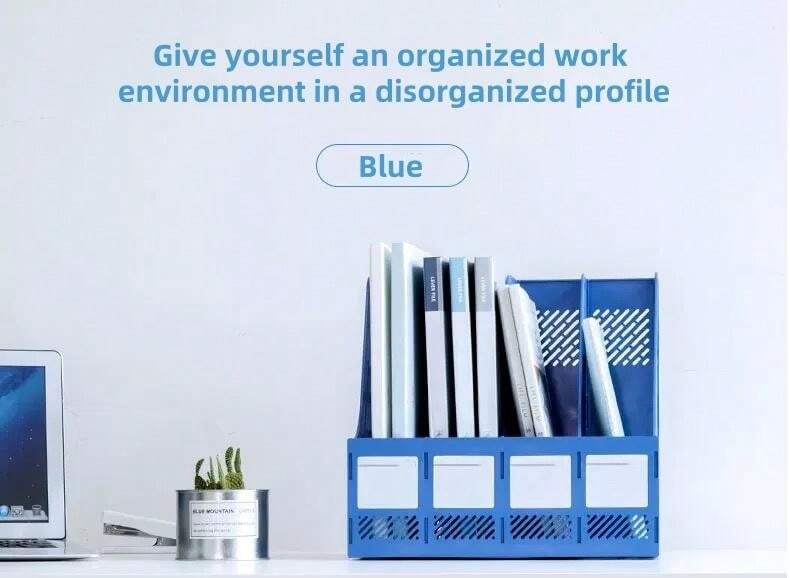3-Tier/4-Tier Office Desk Organizer, File Folder Holder, Desktop ...