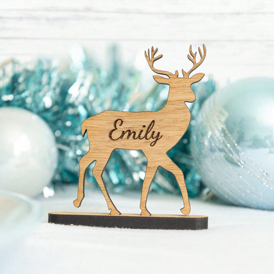 Personalized Reindeer Place Names Personalized Christmas Table ...