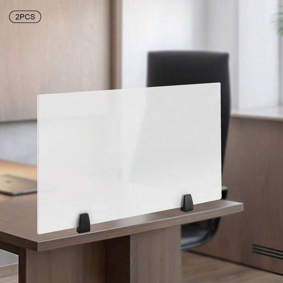 30 X 18 Inch Acrylic Desk Dividers Office Partitions 2 Dual Frosted ...