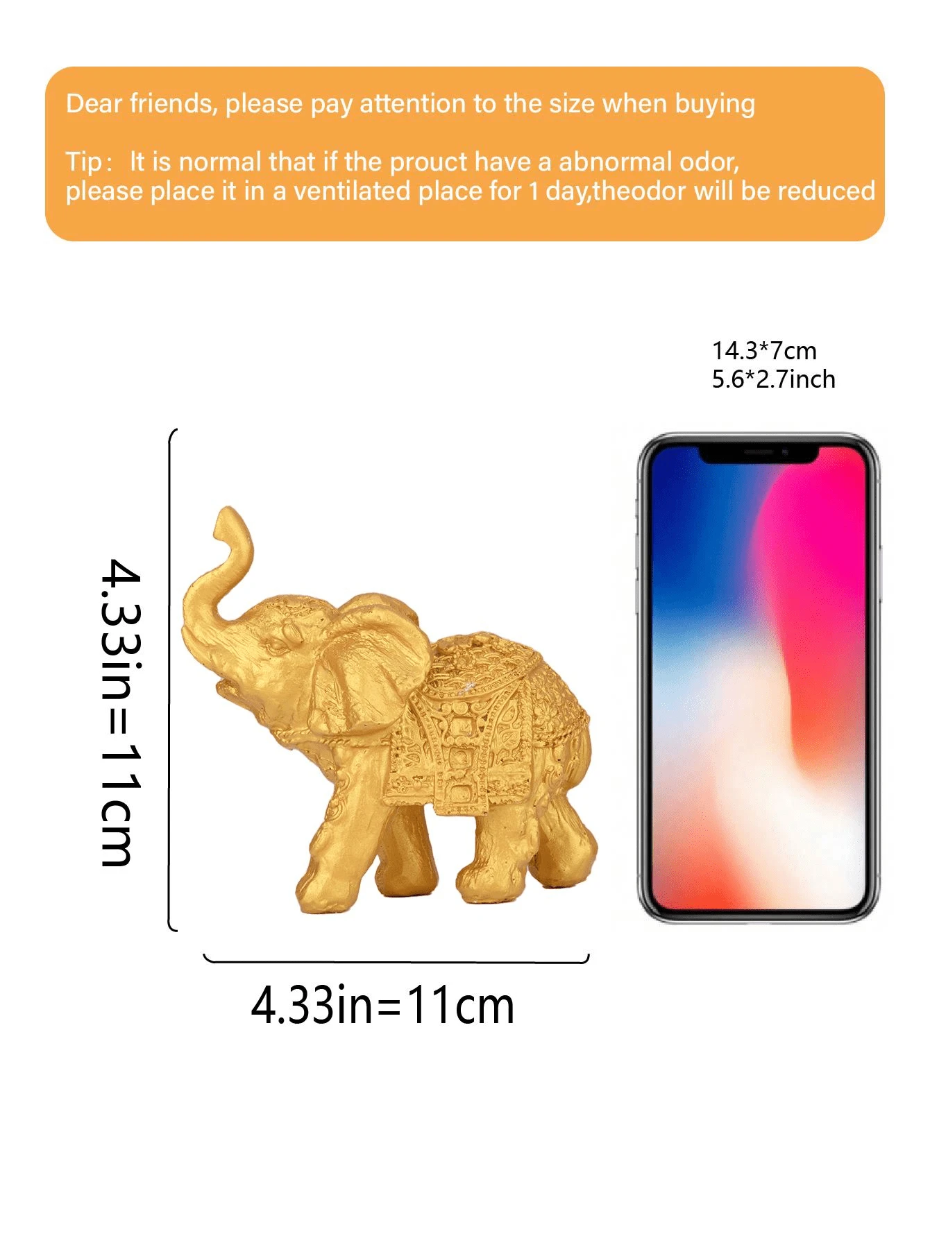 Lucky Elephant Statue, Elegant Elephant Statue Home Decoration Unique ...