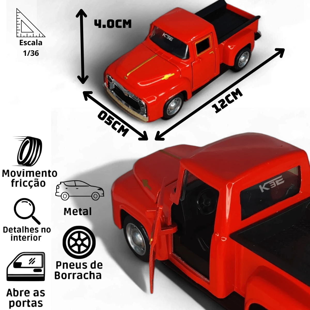 Iron Miniatures Pickup F100 Friction Opens Doors And Hood | Mode de ...