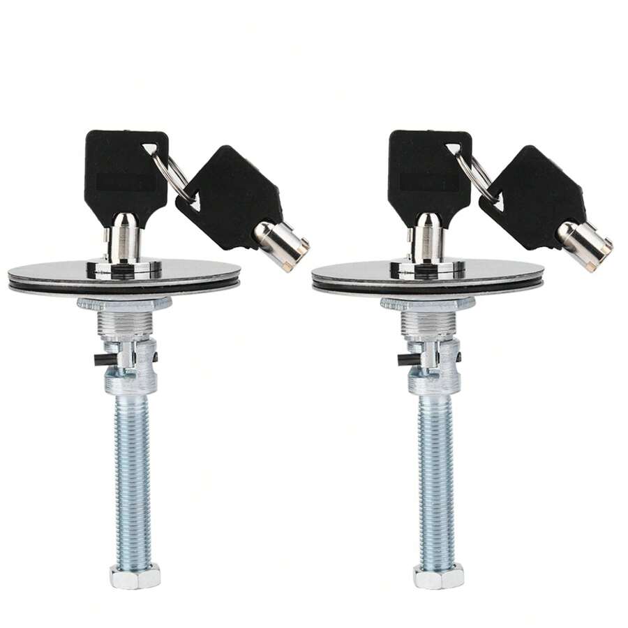 Hood Lock, 2pcs Car Universal Carbon Fiber Engine Hood Cover Lock Key ...