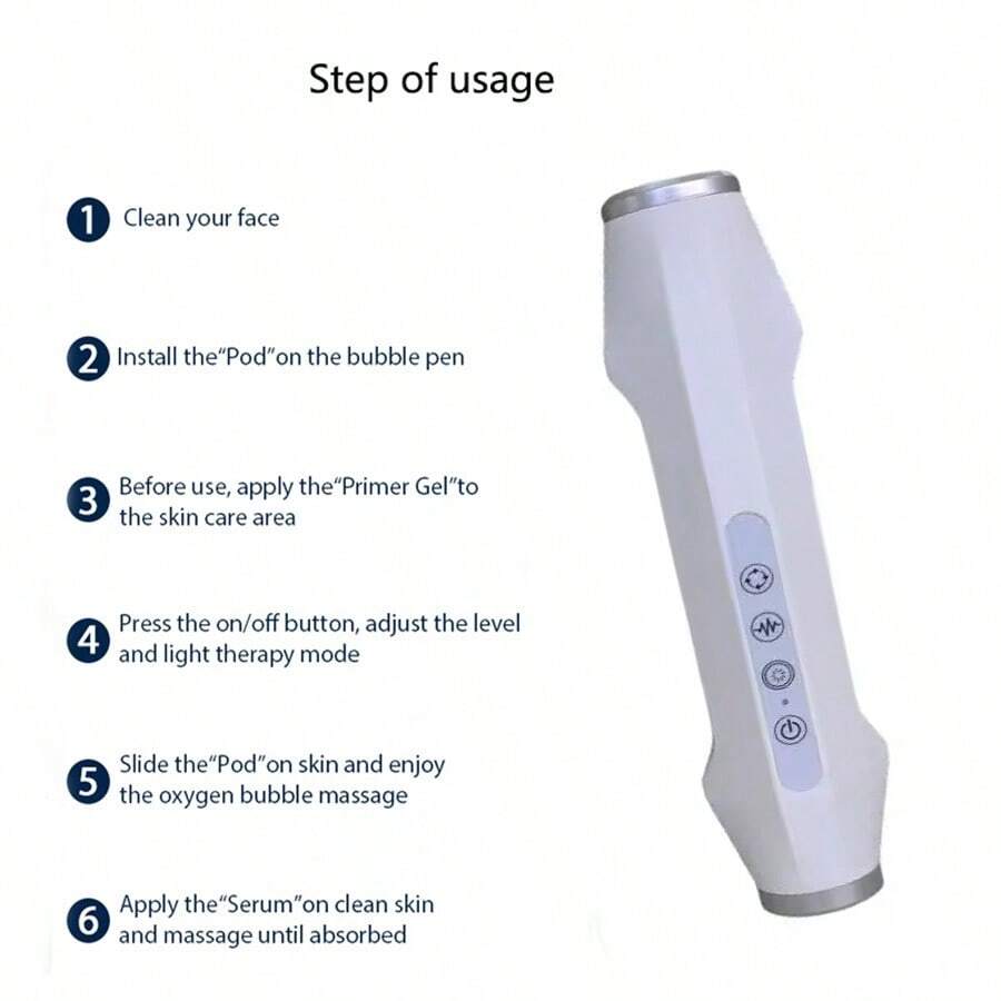 Oxygen Bubble Pen CO2 Oxygen Portable Facial Machine CO2 Gel Facial ...