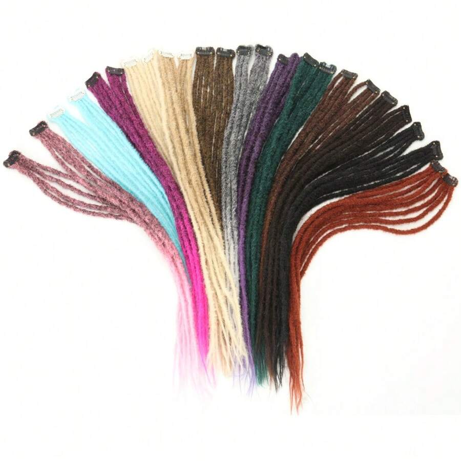 Boho Dreadlock Extensions Curly Ended 24 Inch Handmade Box Braids Curly ...