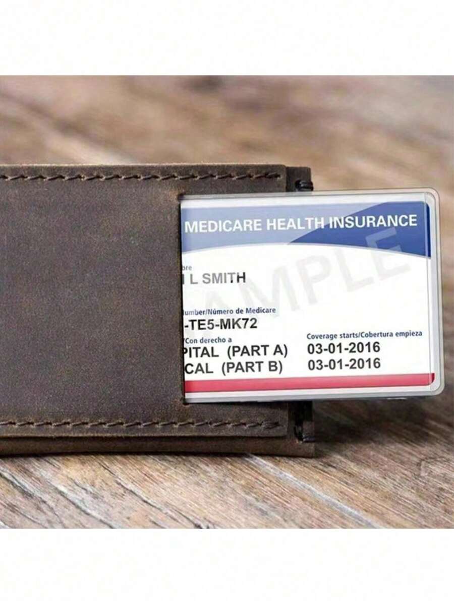 10/20pcs PVC Card Holder, Social Security Card Protector, Transparent ...