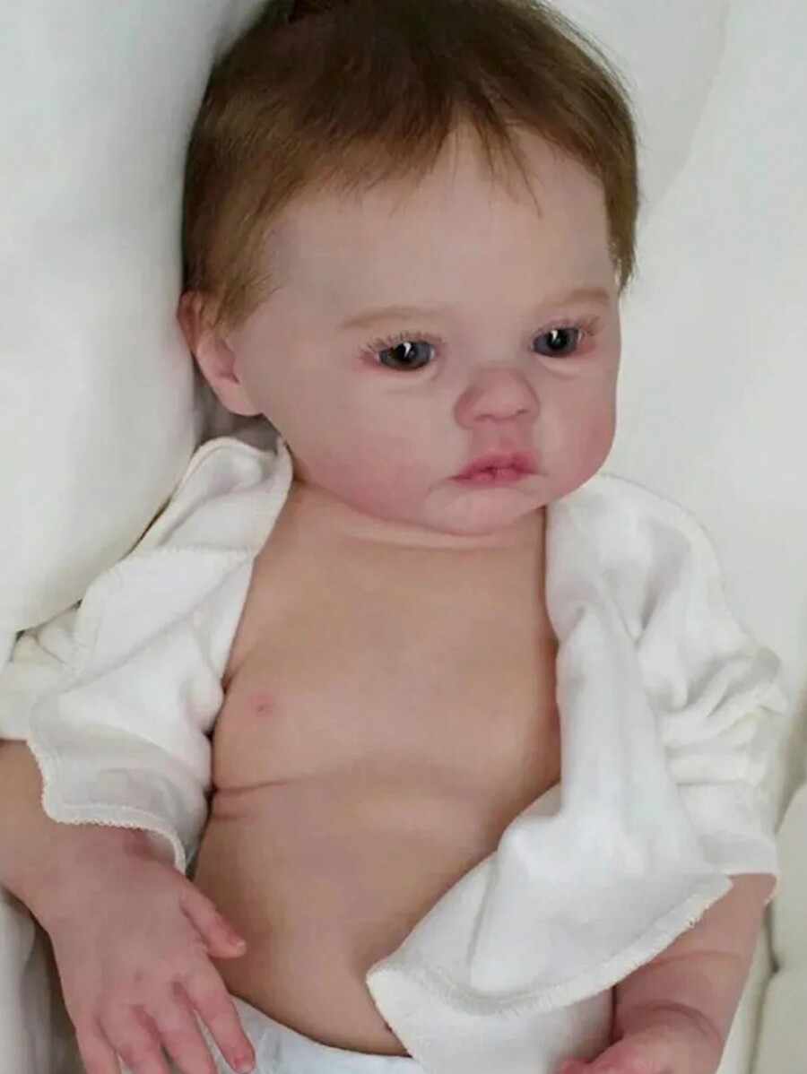18 Inch Meadow Lifelike Reborn Baby Doll, 3D Painted Skin With Visible ...