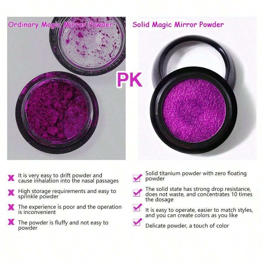 2024 New Trending Solid Magic Mirror Powder, Cosmetic Grade Solid ...