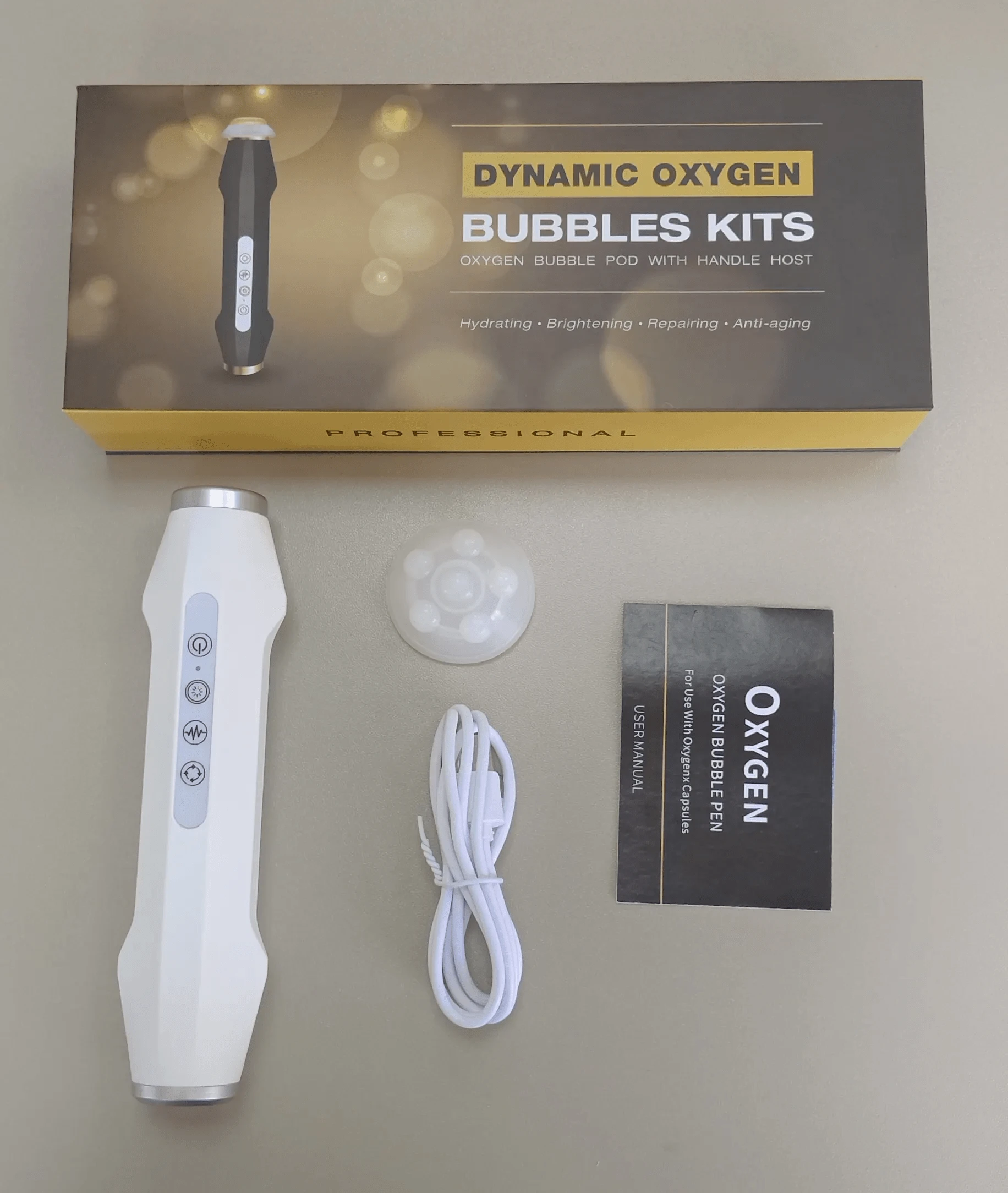 Máquina portátil de cuidado facial con burbujas de oxígeno y CO2 ...