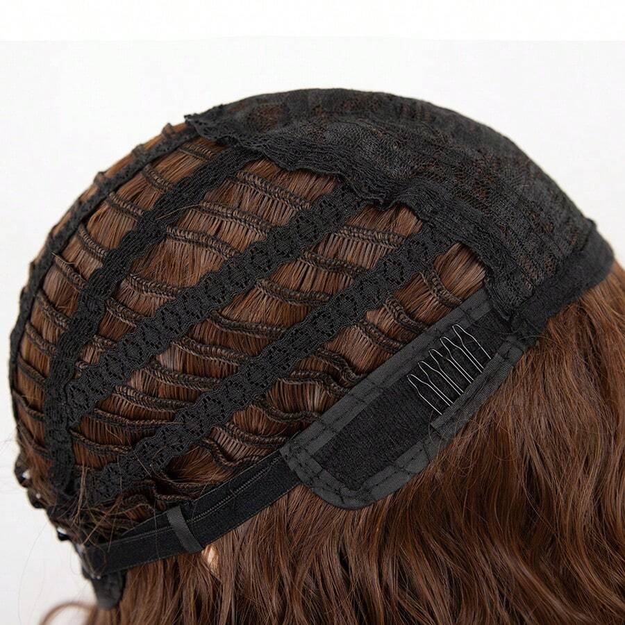 Men Wig Long Men Wigs Wig Curly Wave Layered Hair With Cap Flame ...