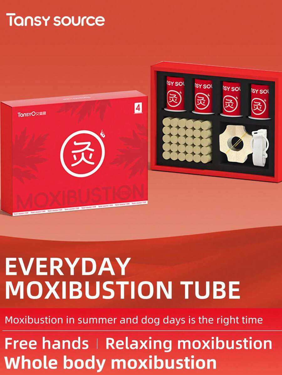 2/4/6pcs Green Chinese Herbal Moxa Stick/Roll, Moxibustion Treatment ...