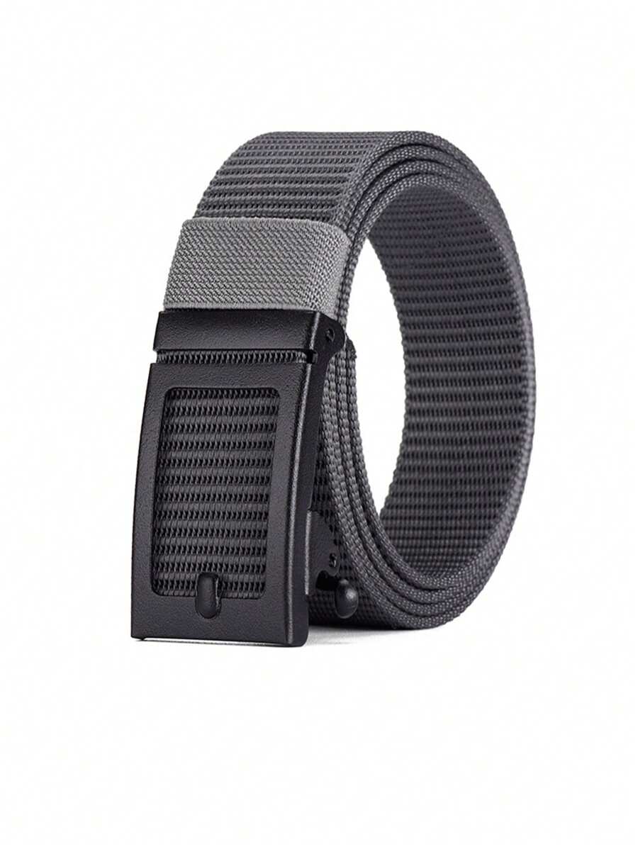 Men's Ratchet Golf Belt, Nylon Net Belt With Automatic Sliding Buckle ...