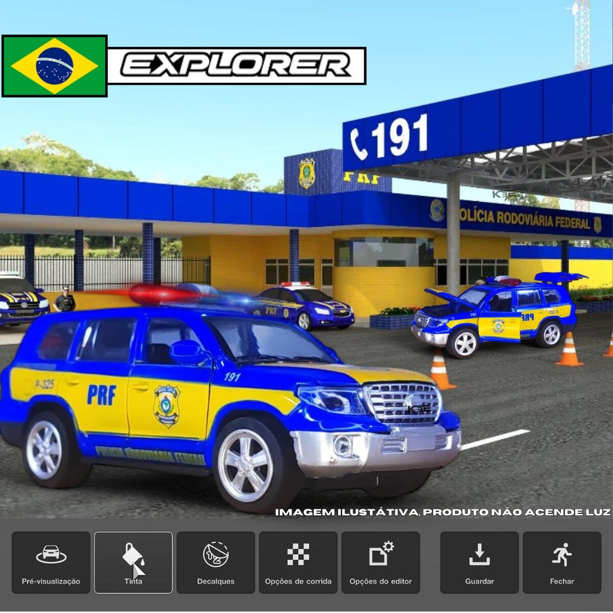 Miniature Police Explorer PRF Iron Opens Doors And Hood Friction for ...