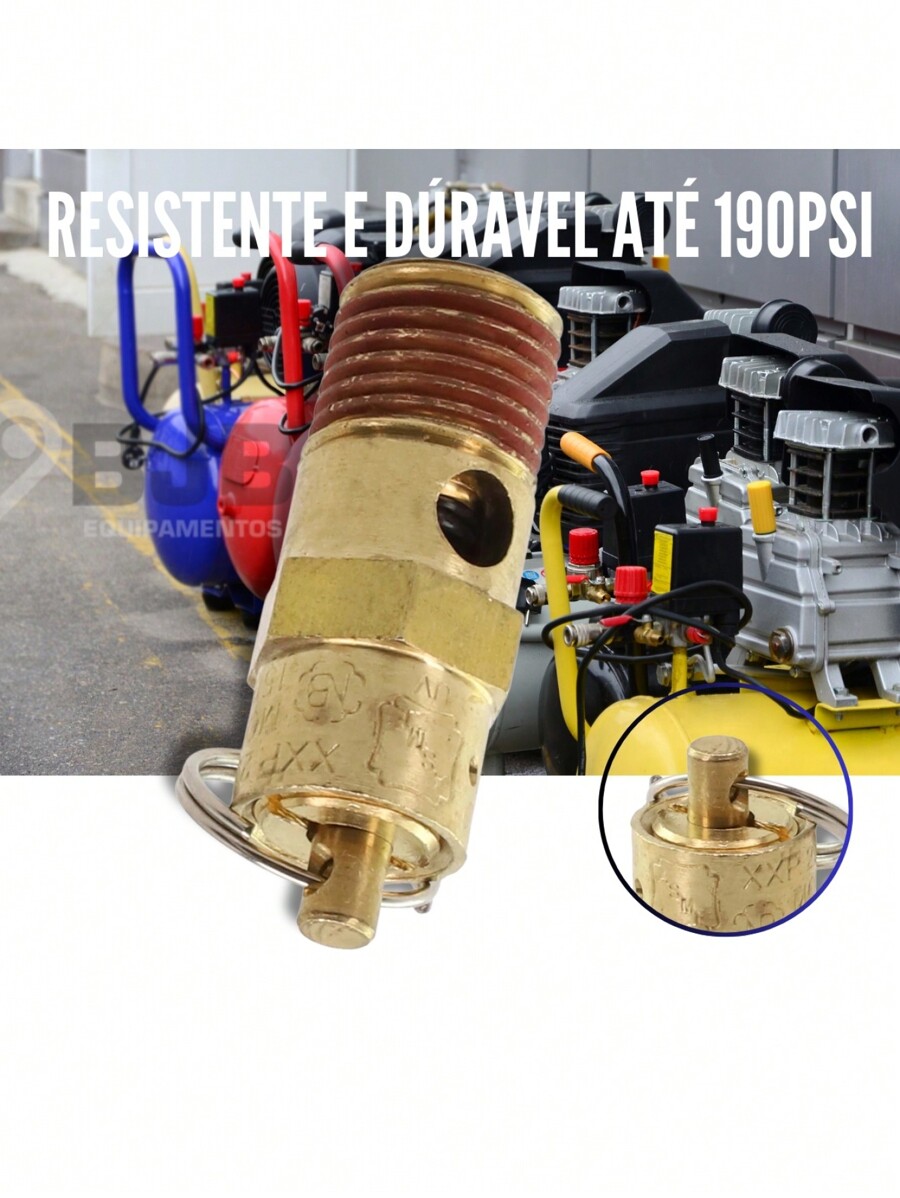 VALVULA SEGURANÇA 1/4" ALTA PRESSÃO 190PSI COMPRESSOR DE AR | SHEIN Brasil