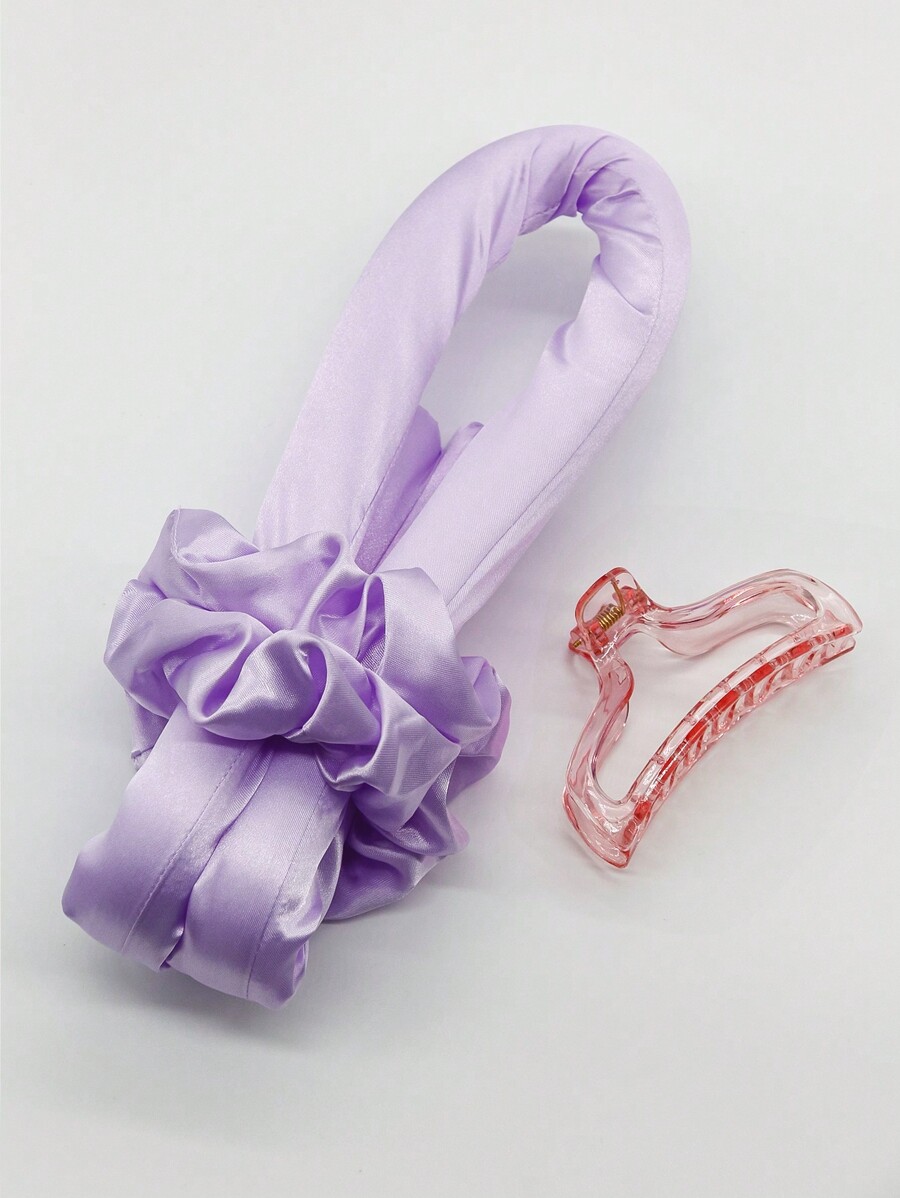 Heatless Curling Rod Silk Headband, No Heat Curls Rollers, Curlers With Ribbons Sleeping Soft ...