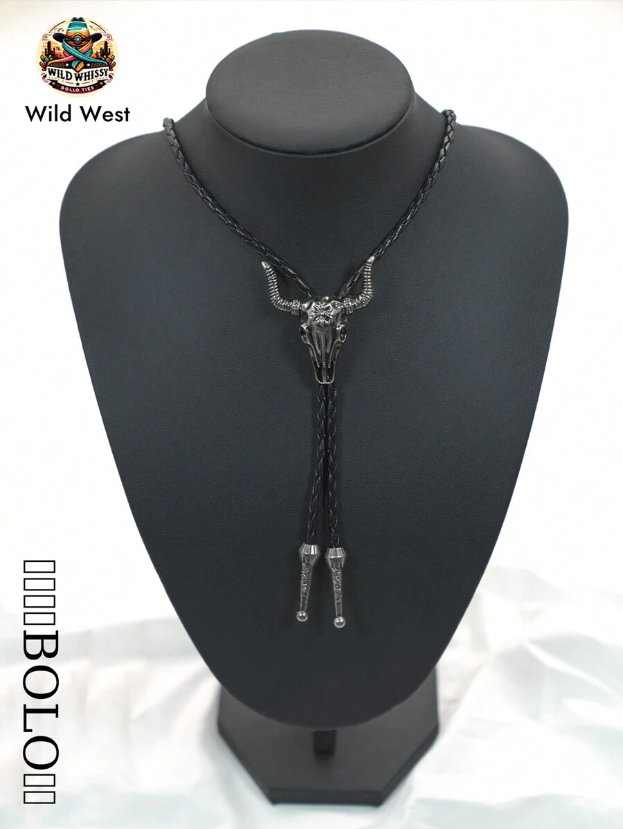 Wild West BOLO Men's Bolo Tie - Animal - Cow Head Handmade Unique ...