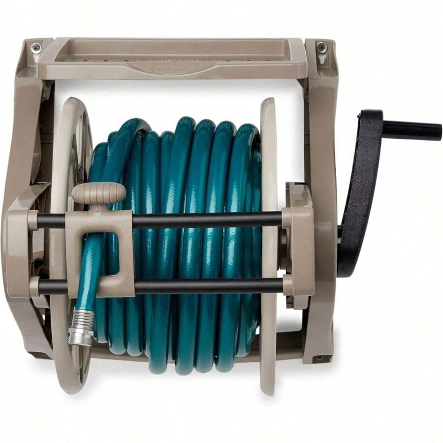 Slide Trak Heavy Duty Fully Assembled Wall Mount Water Hose Winder ...