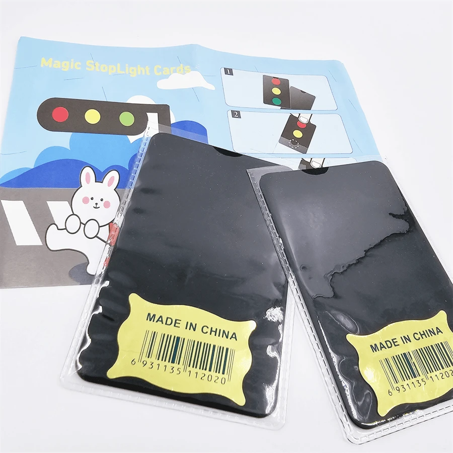 1 Set Traffic Light Changing Card Magic Props Magic Toys Festival Gifts ...