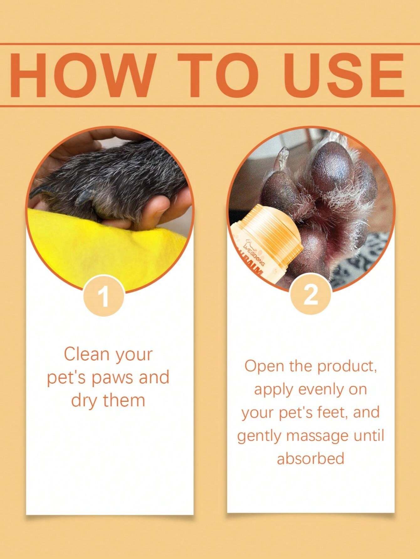 Balsamo per le zampe di animali domestici a base di olio di avocado e ...