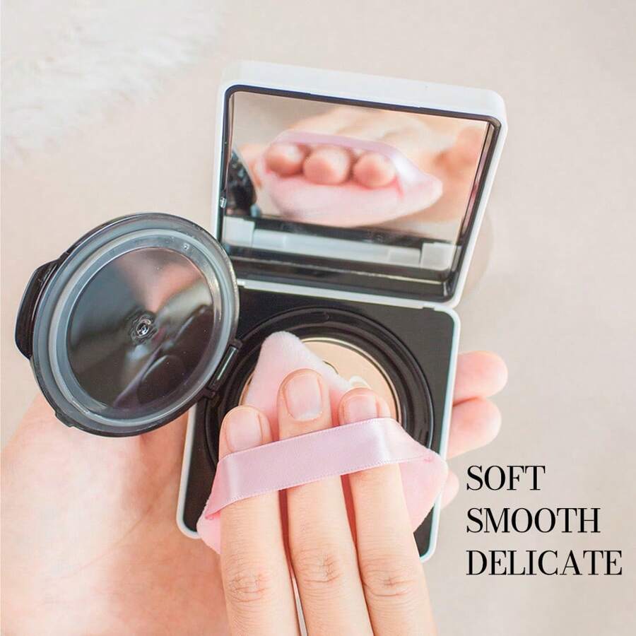 50pcs Triangle Velvet Powder Puff, Specifically Designed For Contouring ...