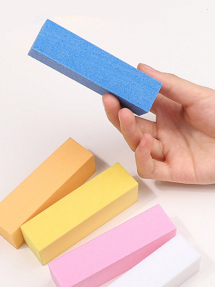10pcs Nail File, Purple Sponge Tofu Block Nail Tool, High Elasticity ...