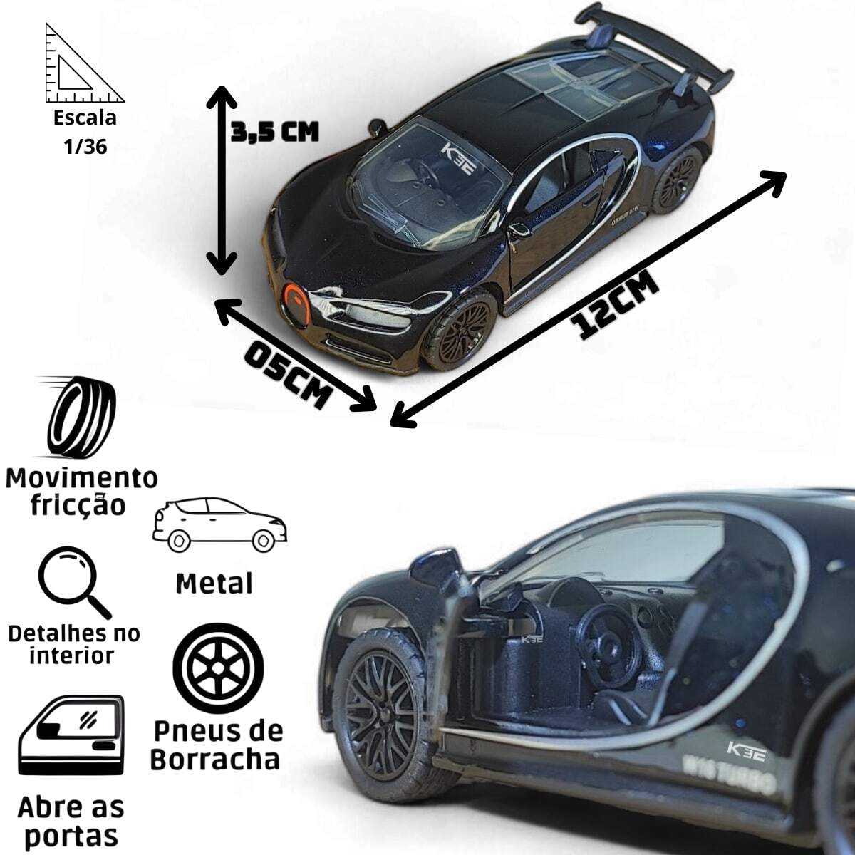 Chiron Iron Racing Miniature Opens Doors Black Friction for Sale ...