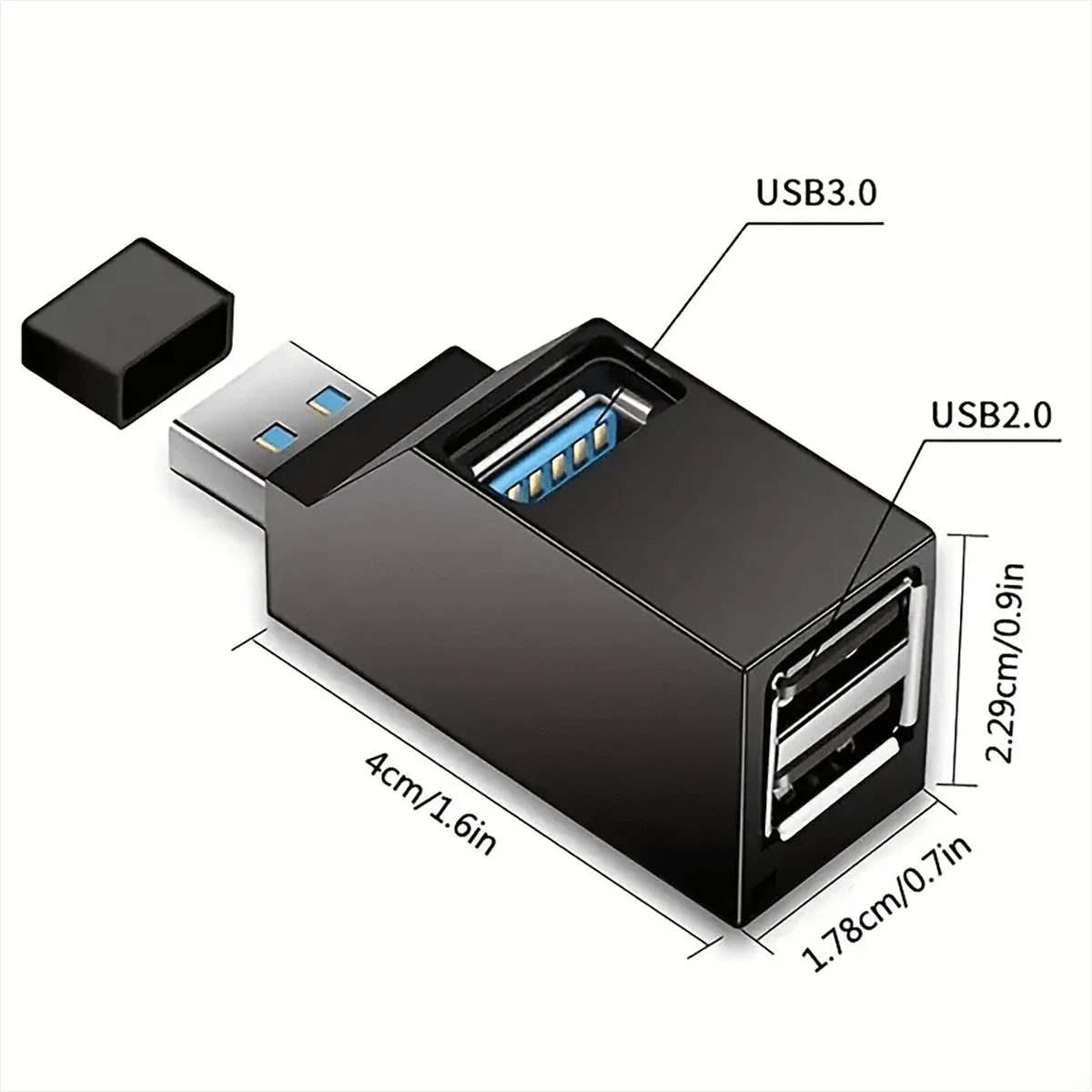 Plug-In Convenient Multi-Interface HUB Splitter, USB 3.0 High Speed Hub For Computer Peripheral ...