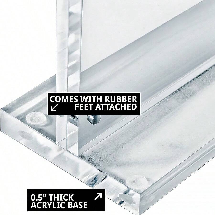 Magnetic Acrylic T-Shaped Transparent Display Stand Plate, Table ...