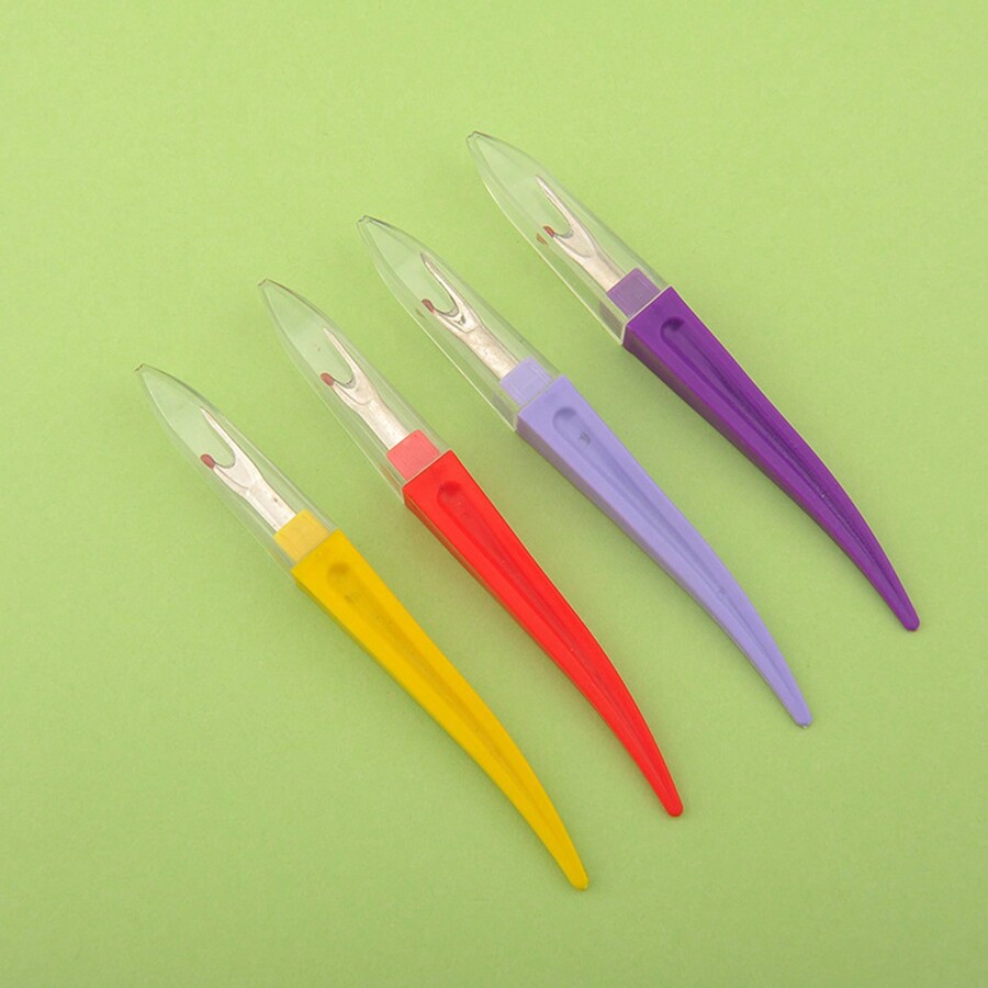 1pc Ergonomic Curved Handle Seam Ripper, Random Color Hand Crafts ...