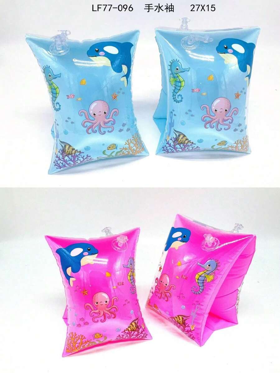 Set Of 2 Inflatable Children's Arm Floats Swimming Pool Kids 1~6 Years ...